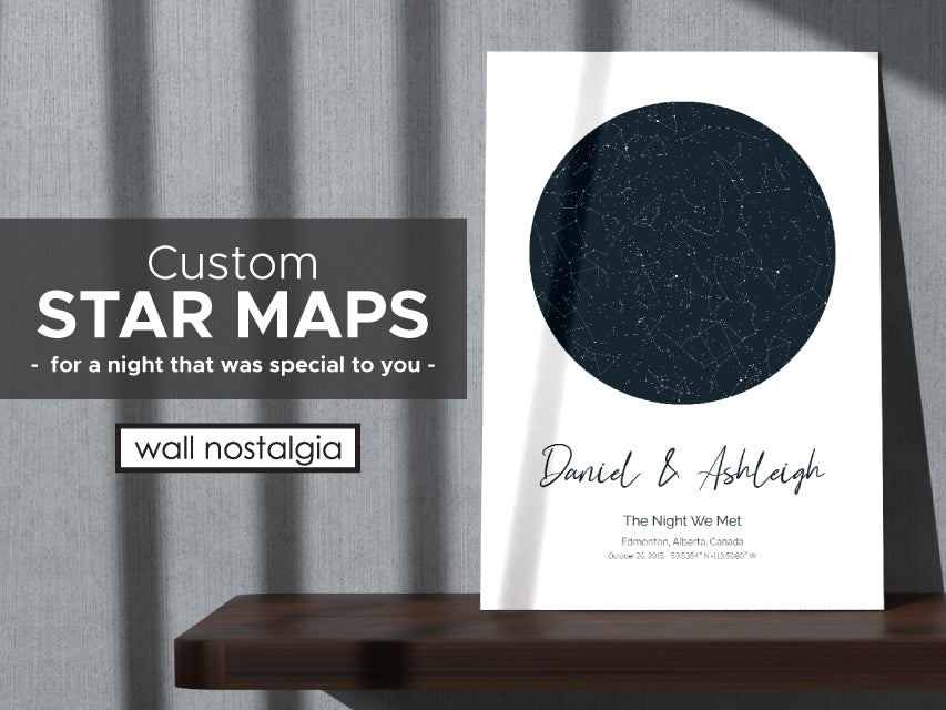 Custom Star Maps, Personalized Star Maps, Unique Wedding Gift Idea ...
