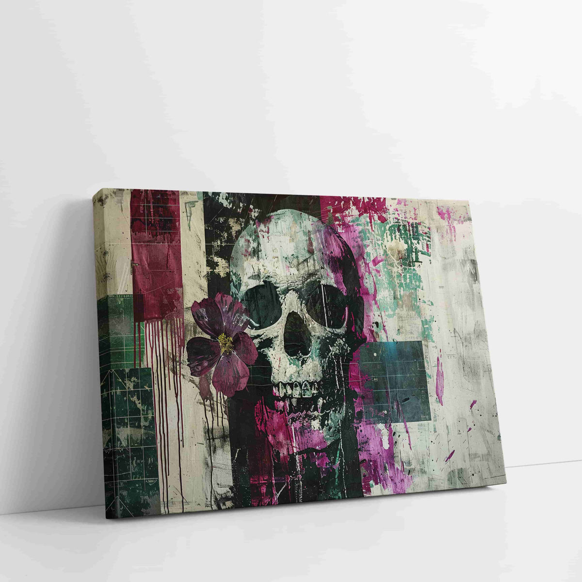 Skull Wall Art Print - Skull Wall Decor, Skull Canvas Art Print Canada ...