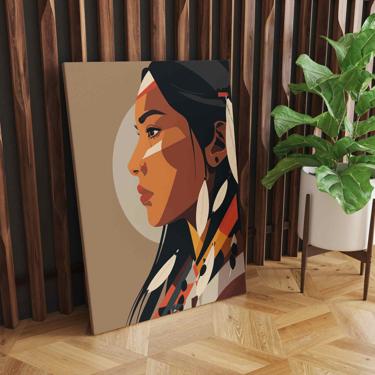 Native American Woman Canvas Print - Native Canvas Art Prints Canada ...