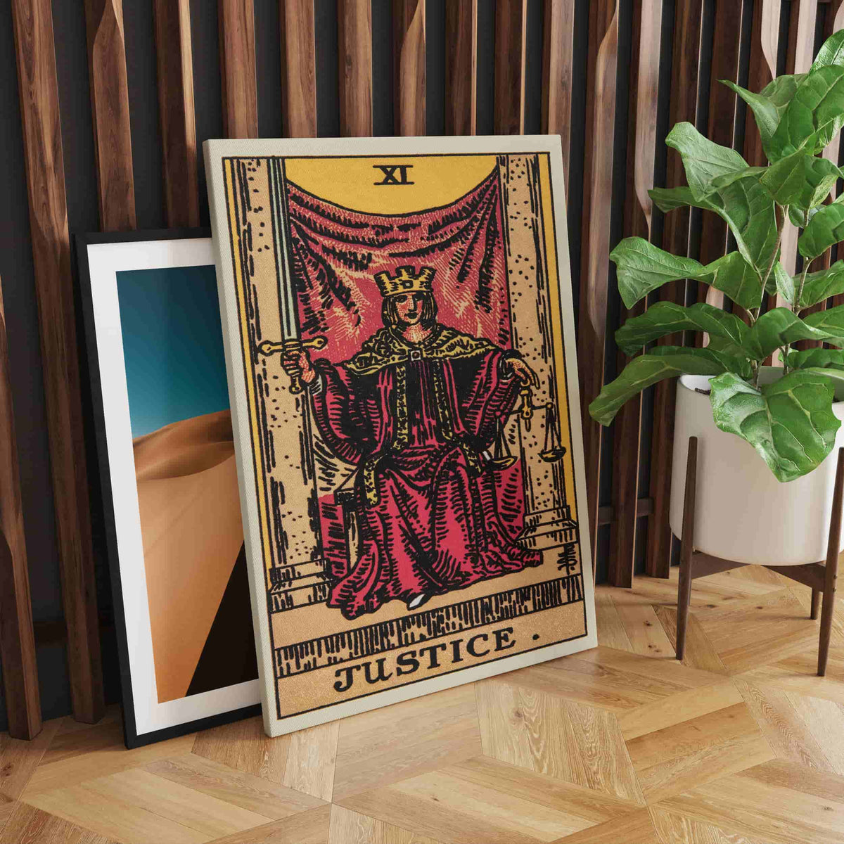 Justice Tarot Card Art Print - Tarot Card Canvas Art Prints Canada ...