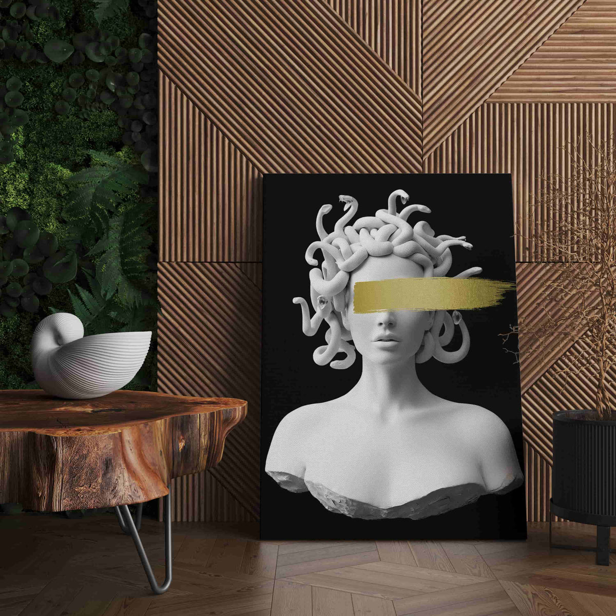 Black and White Medusa Canvas Print - Medusa Wall Art Prints Canada ...