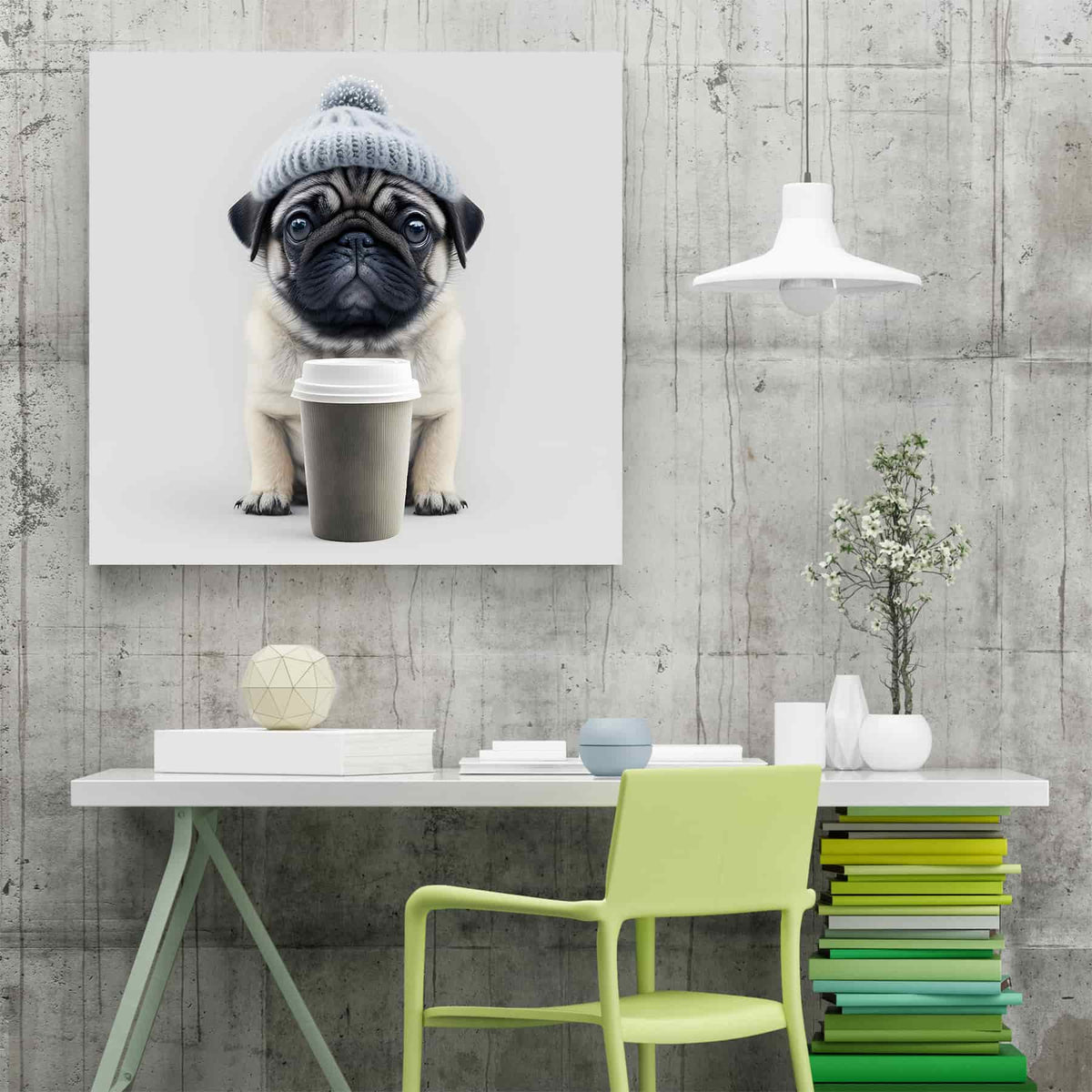 Pug Mug Canvas Print - Pug Dog Canvas Art Prints Canada, Pug Dog Art ...