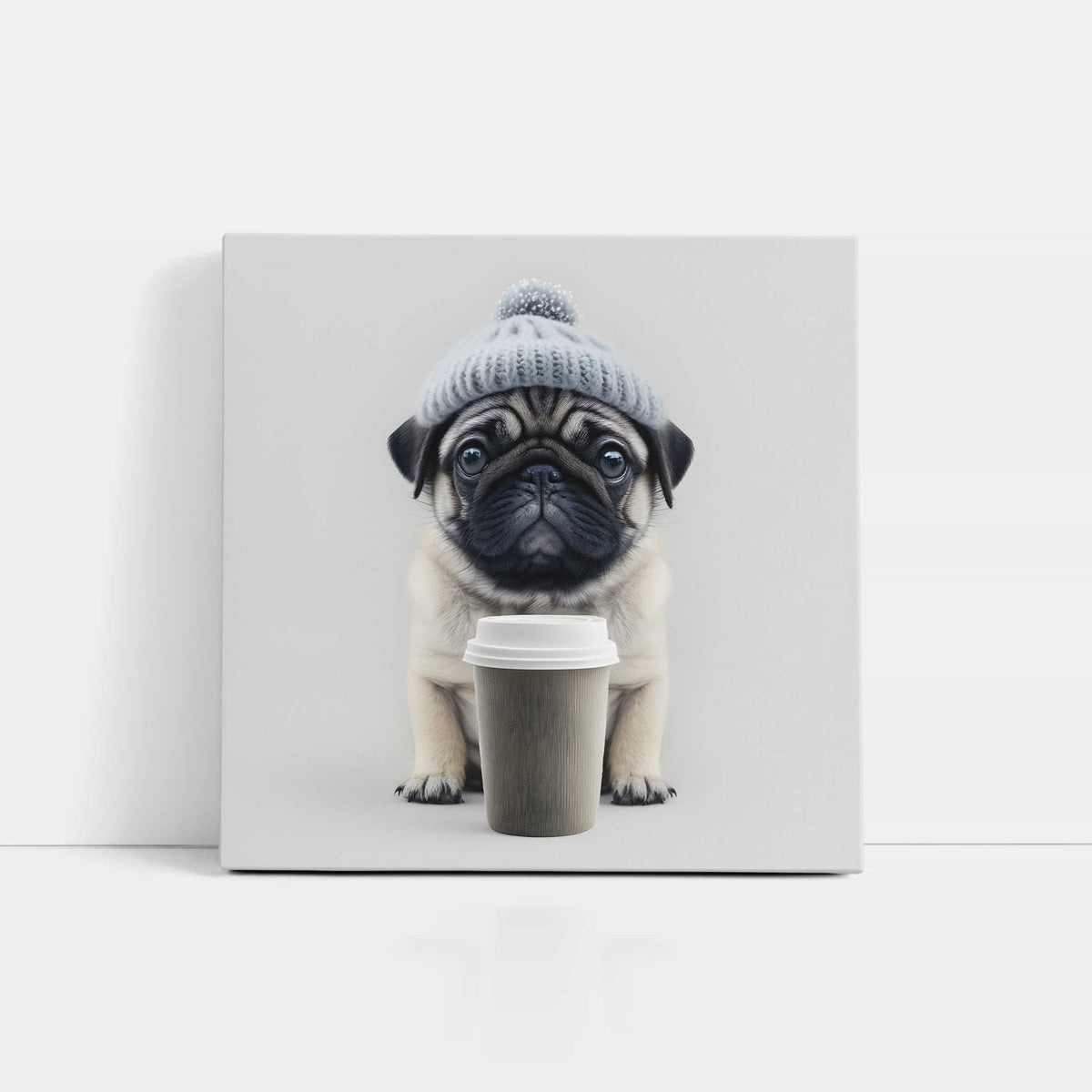 Pug Mug Canvas Print - Pug Dog Canvas Art Prints Canada, Pug Dog Art ...