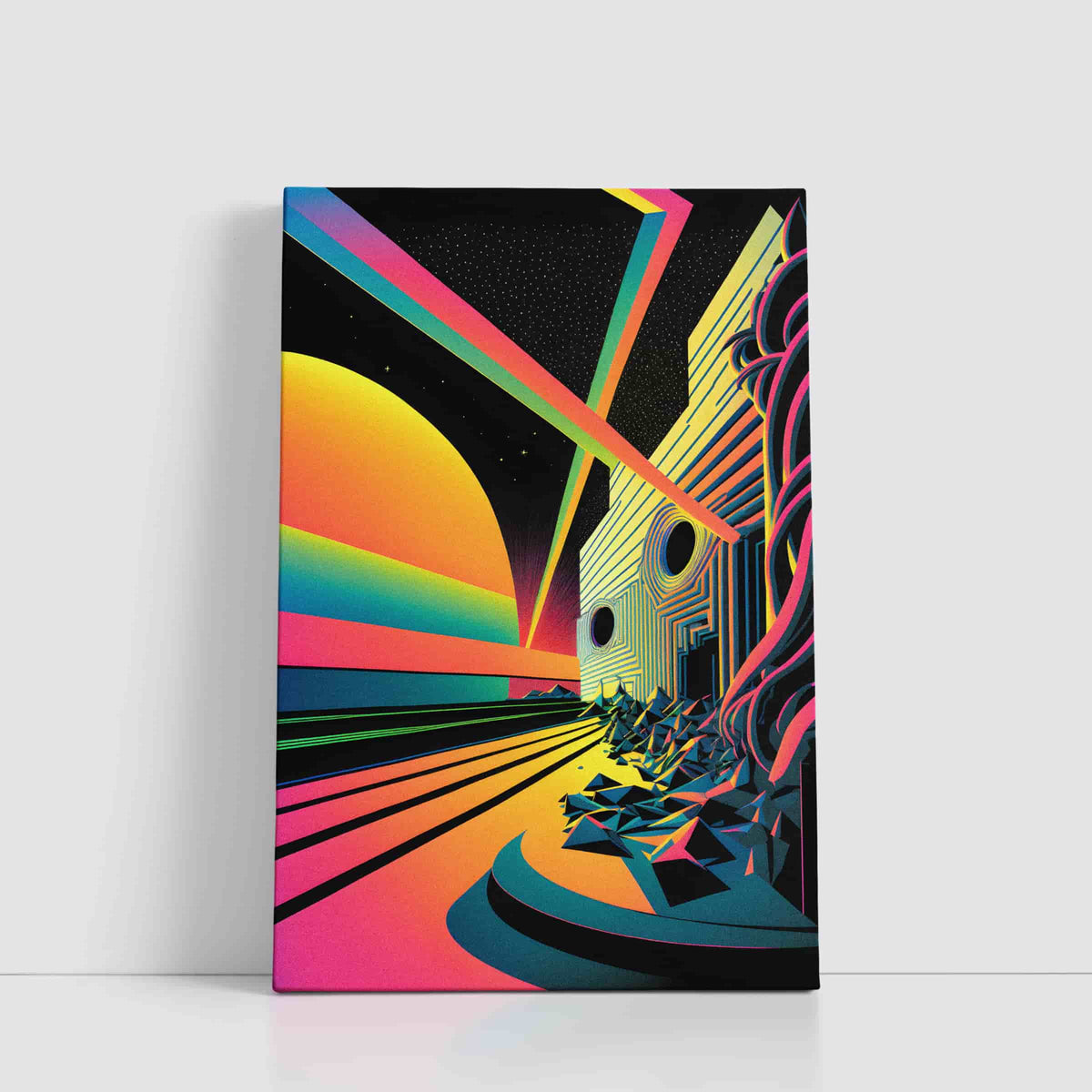 Retro Canvas Wall Art Print - 80s Canvas Art Prints Canada, Retro Art ...