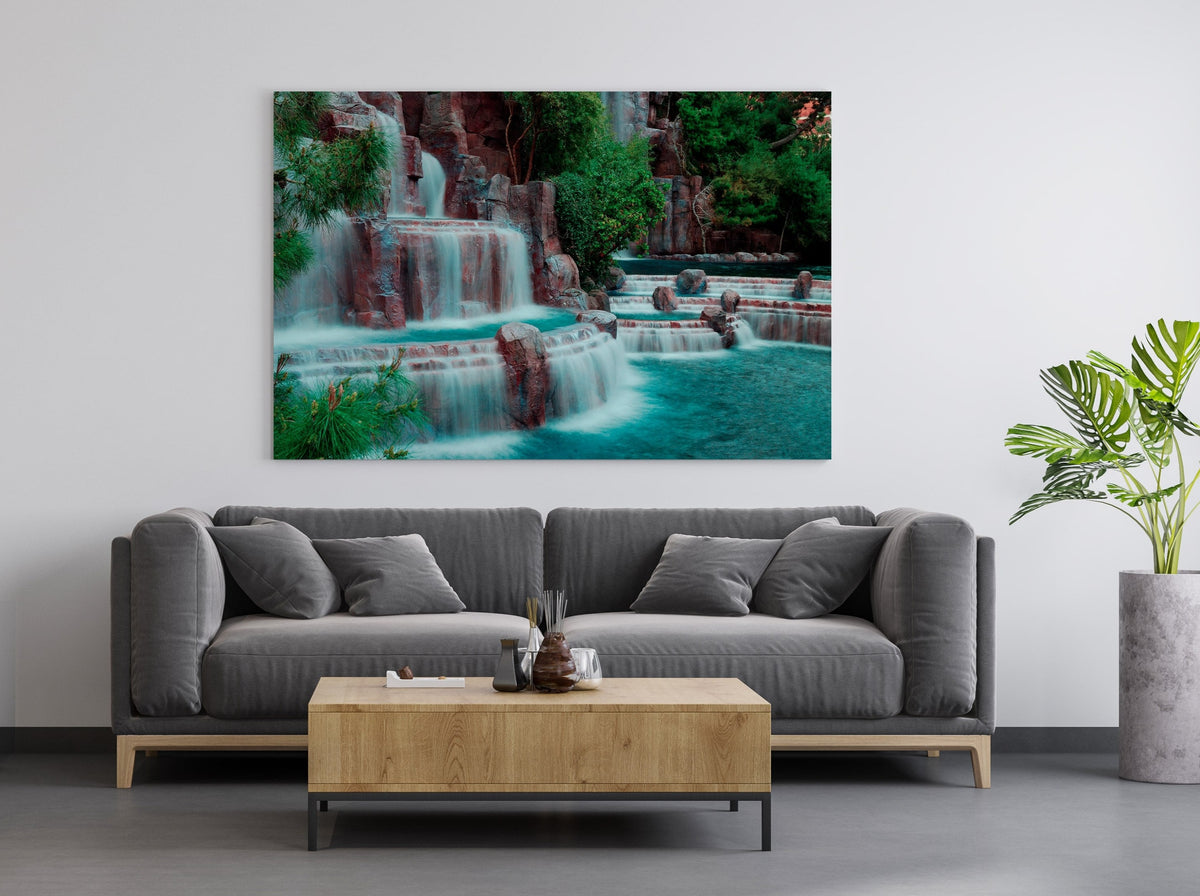 Waterfall Print Canvas Wall Art - Waterfall Canvas Art Prints Canada ...
