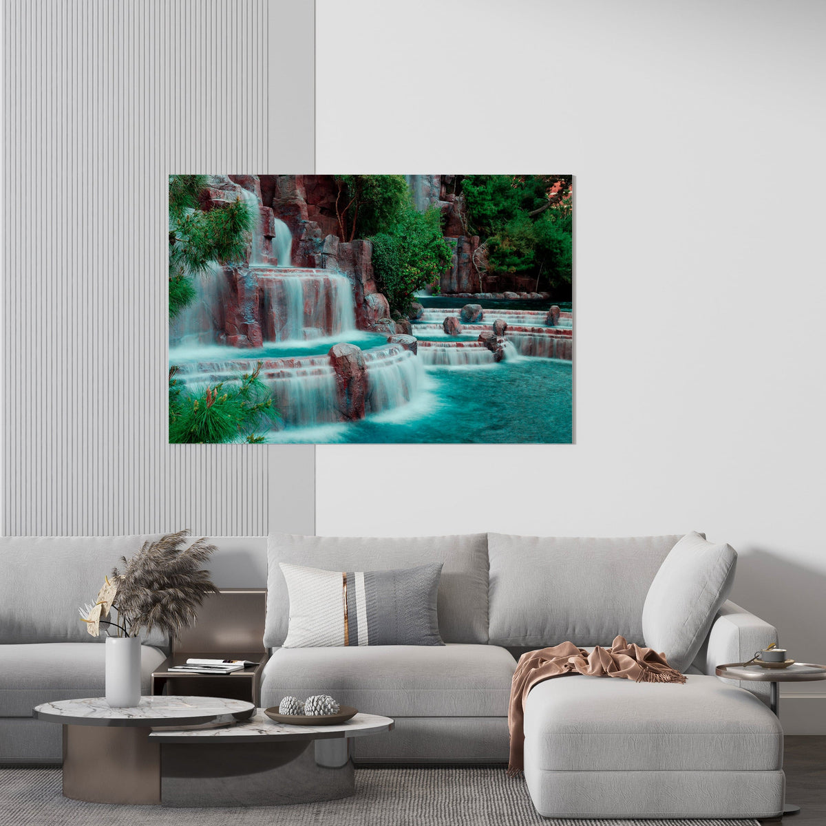 Waterfall Print Canvas Wall Art - Waterfall Canvas Art Prints Canada ...